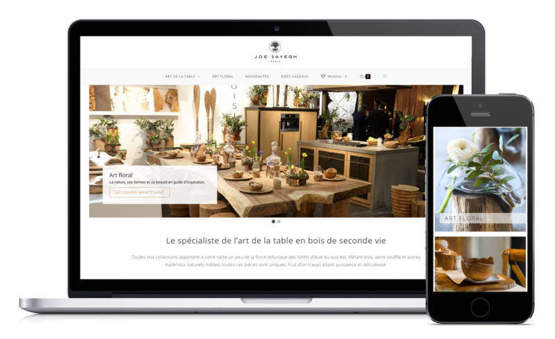 Conception du site Web de Joe SAYEGH - Agence Cinq Mars